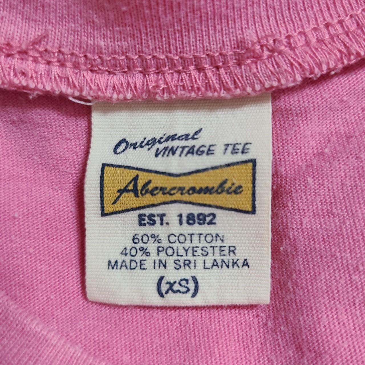 Abercrombie & Fitch Women's Pink and Green T-shirt | Depop