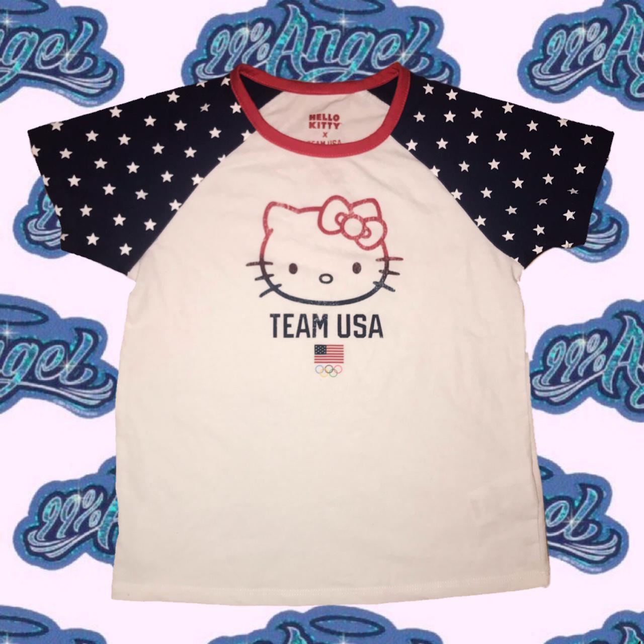 Sanrio hello kitty team USA baby tee! from America... - Depop