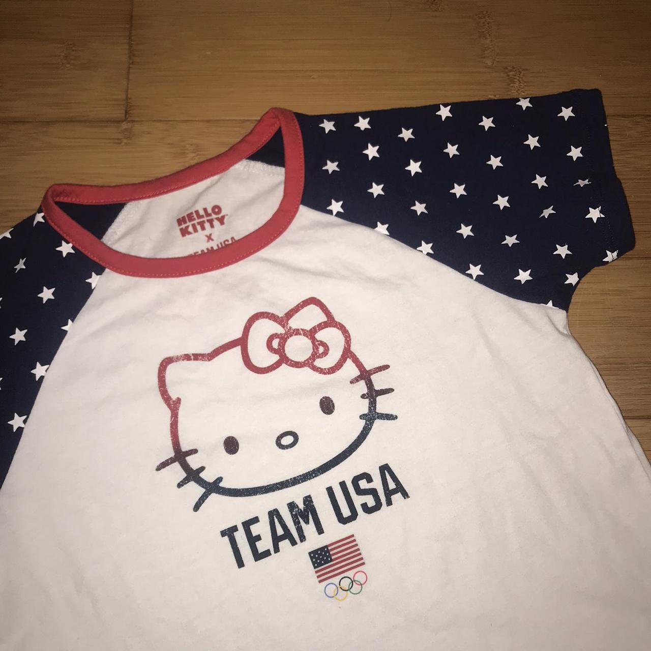 Sanrio hello kitty team USA baby tee! from America... - Depop