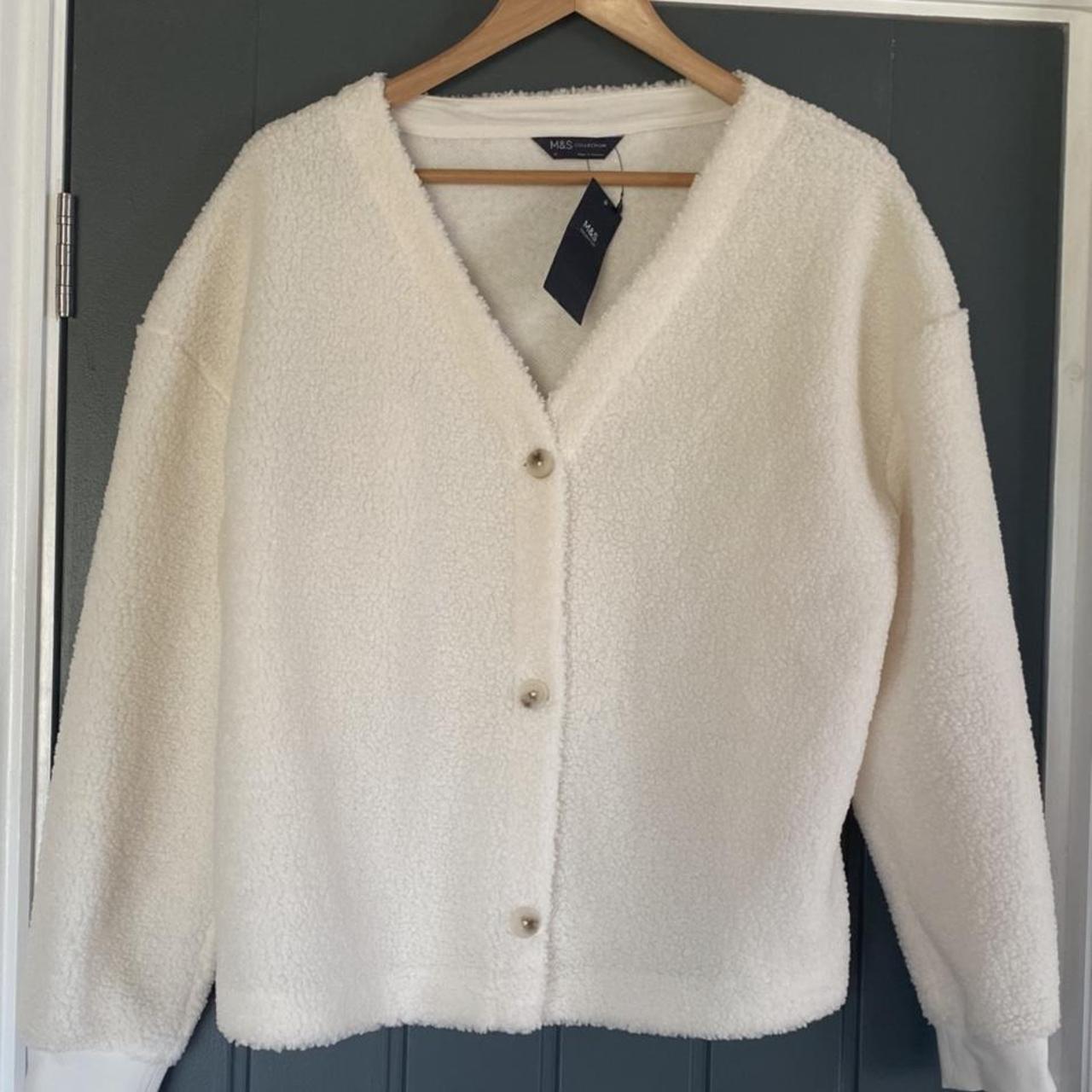 Brand new cream oversized cardi from M&S, with... - Depop