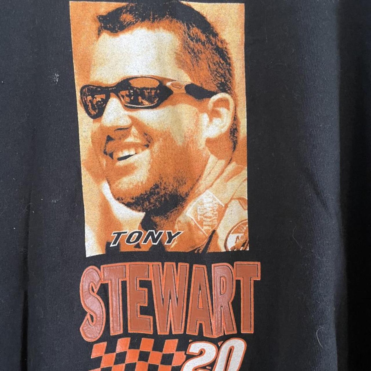 Tony steward vintage NASCAR LS tshirt #black #NASCAR... - Depop
