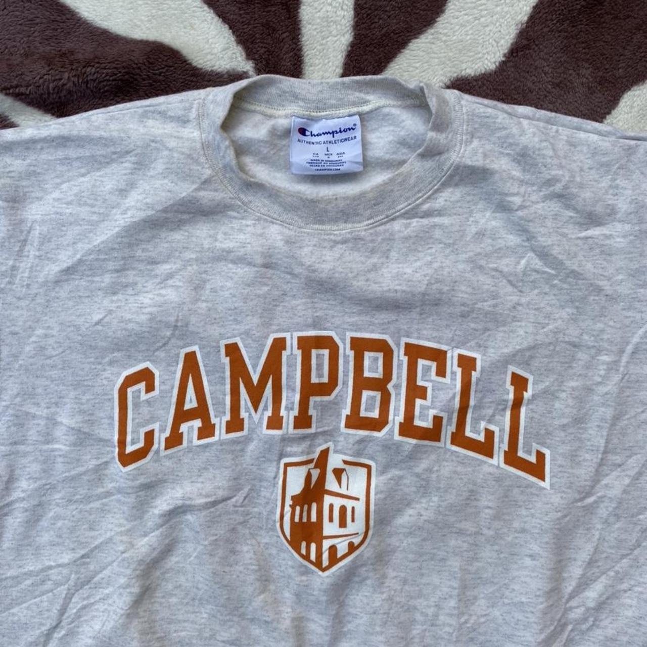 Champion Campbell University sweatshirt Labelled... - Depop
