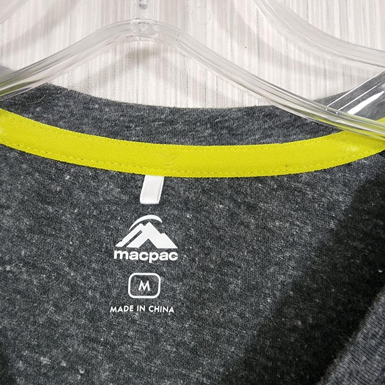 Macpac short sleeve shirt with mountain and logo... - Depop