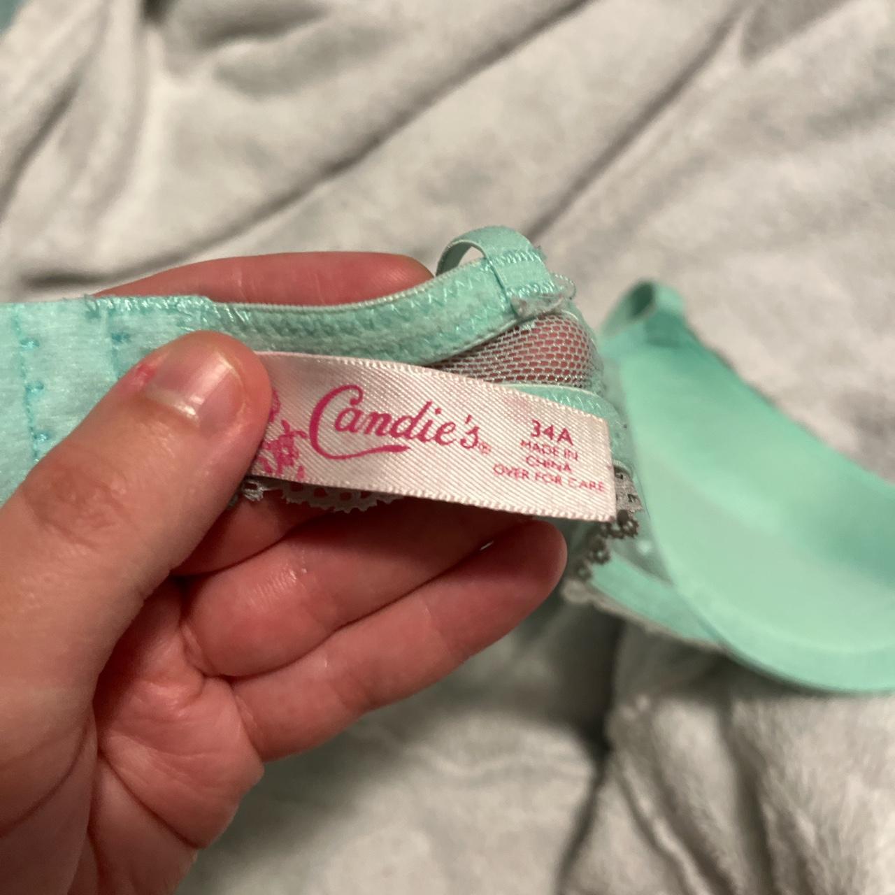 Vintage Candies Mint Lace Pushup Bra A very cute... - Depop