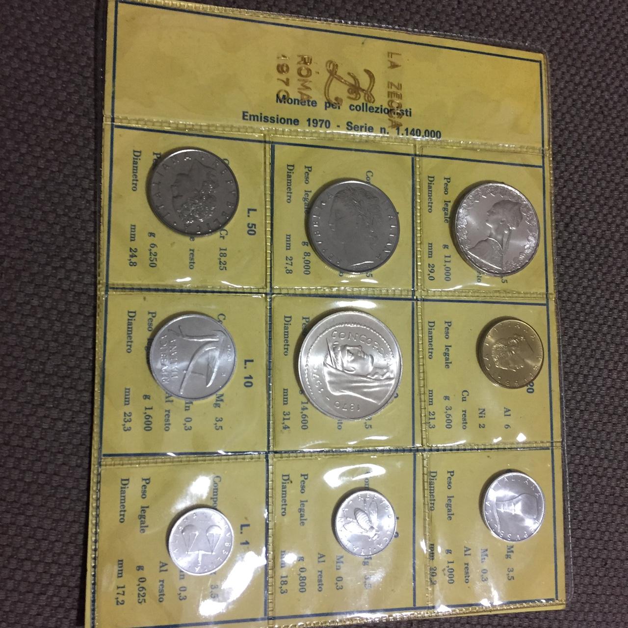 Vendo monete per collezionisti Emissione 1970 Serie... - Depop