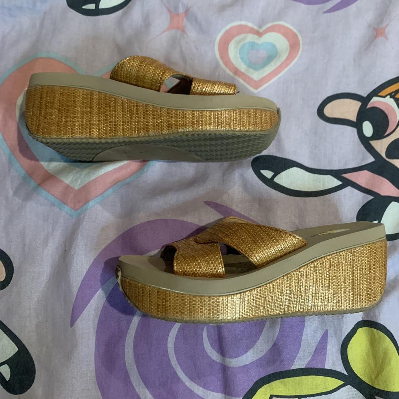 Y2k boho chic platform sandals from Volatile... - Depop