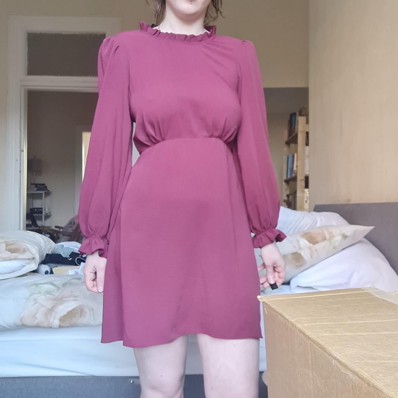 Dark Red New Look Dress Only worn once, in perfect... - Depop Dark Red New Look Dress Only worn once, in perfect... - Depop