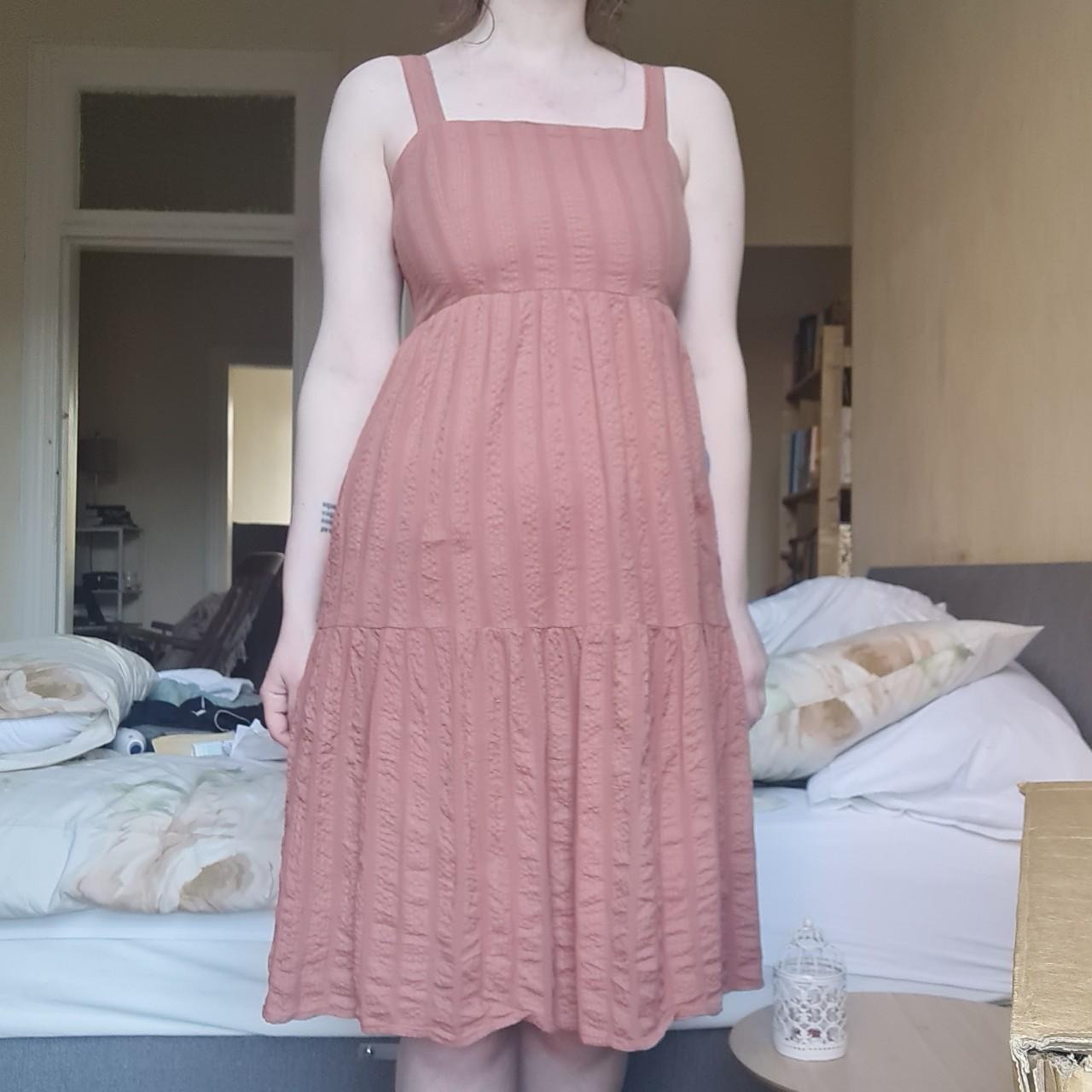 Primark Pink Summer Midi Dress - Depop