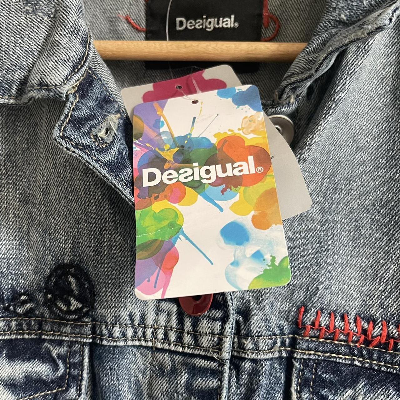 Desigual embroidered denim jacket. #desigual... - Depop