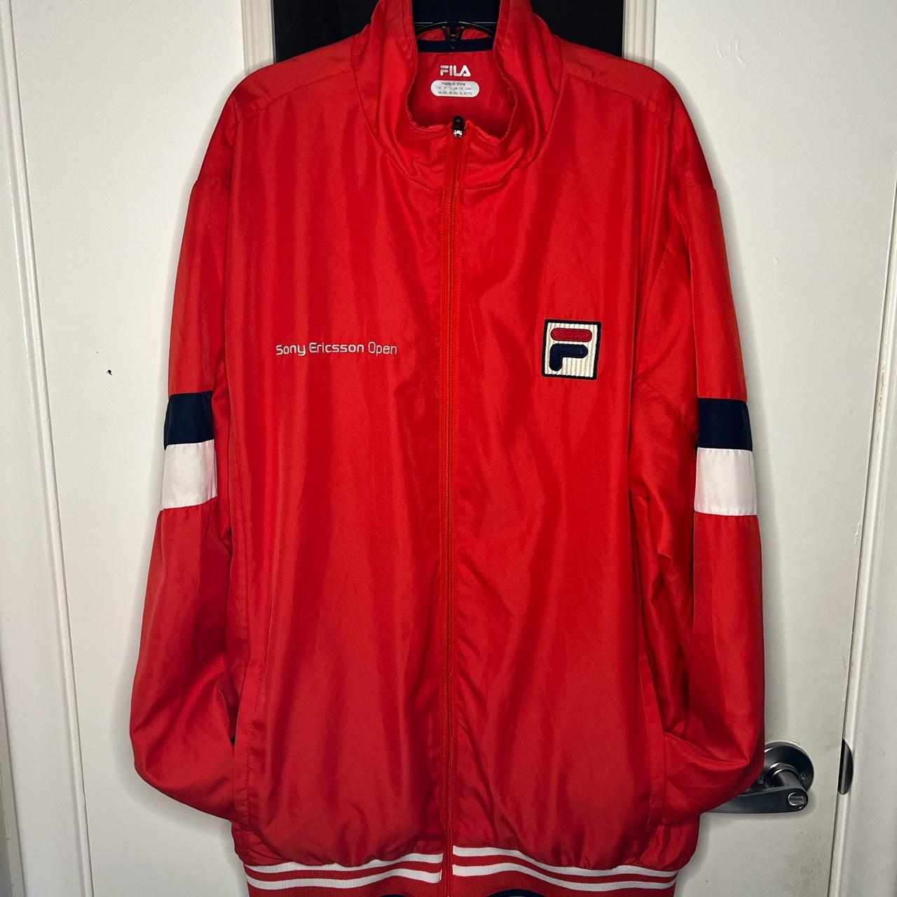 FILA sports jacket/windbreaker Vintage Sony... - Depop