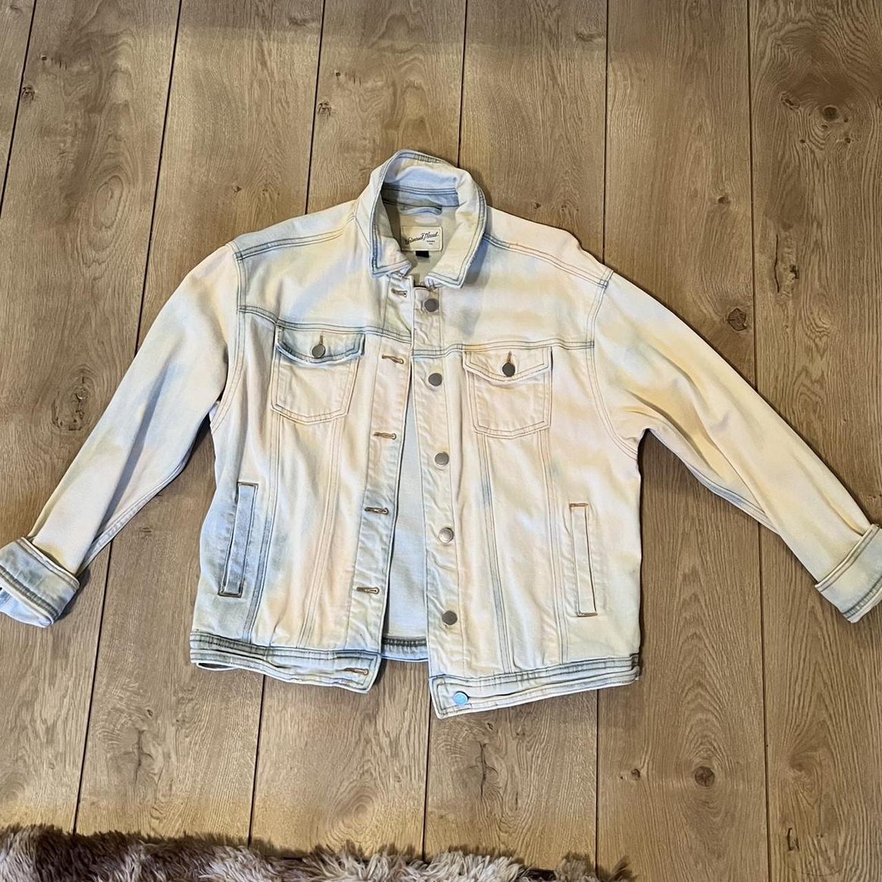 Target Men's White and Blue Jacket | Depop