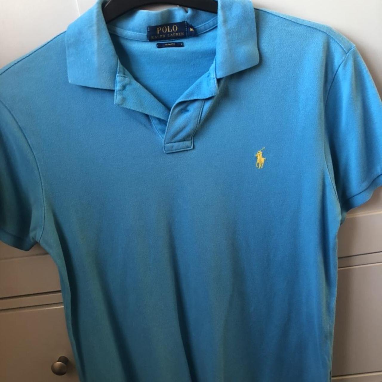 Ralph Lauren light blue polo shirt. - Depop