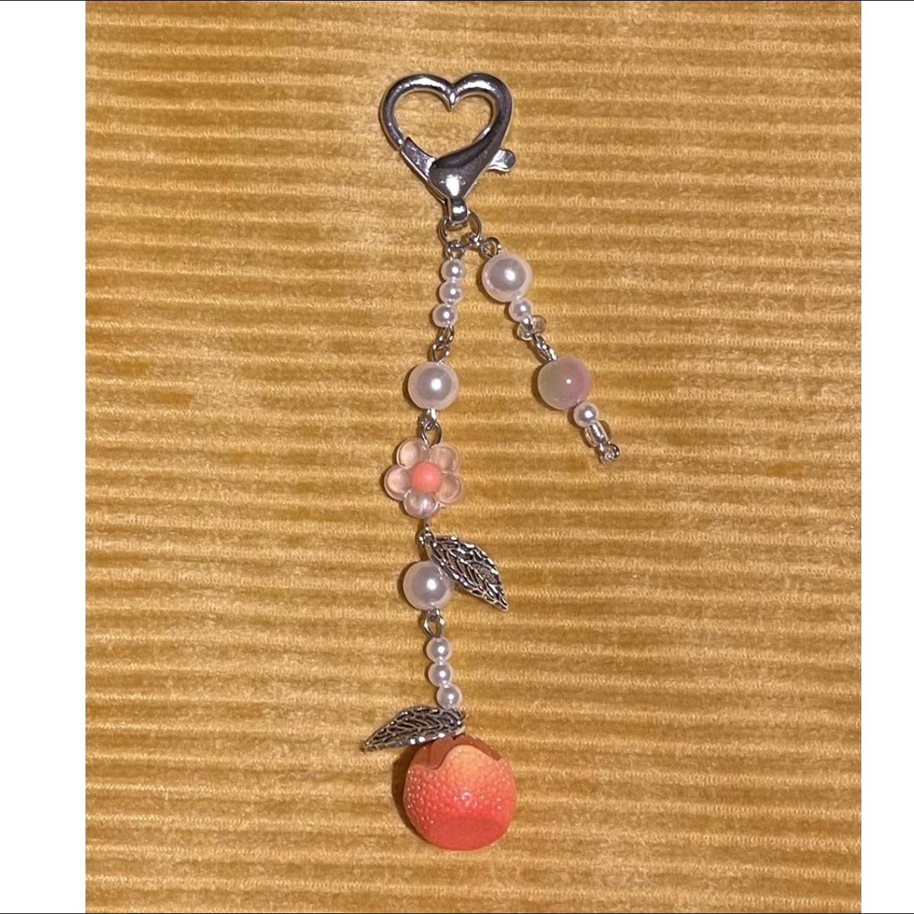 the « clementine » keychain citrus charm, faux... - Depop