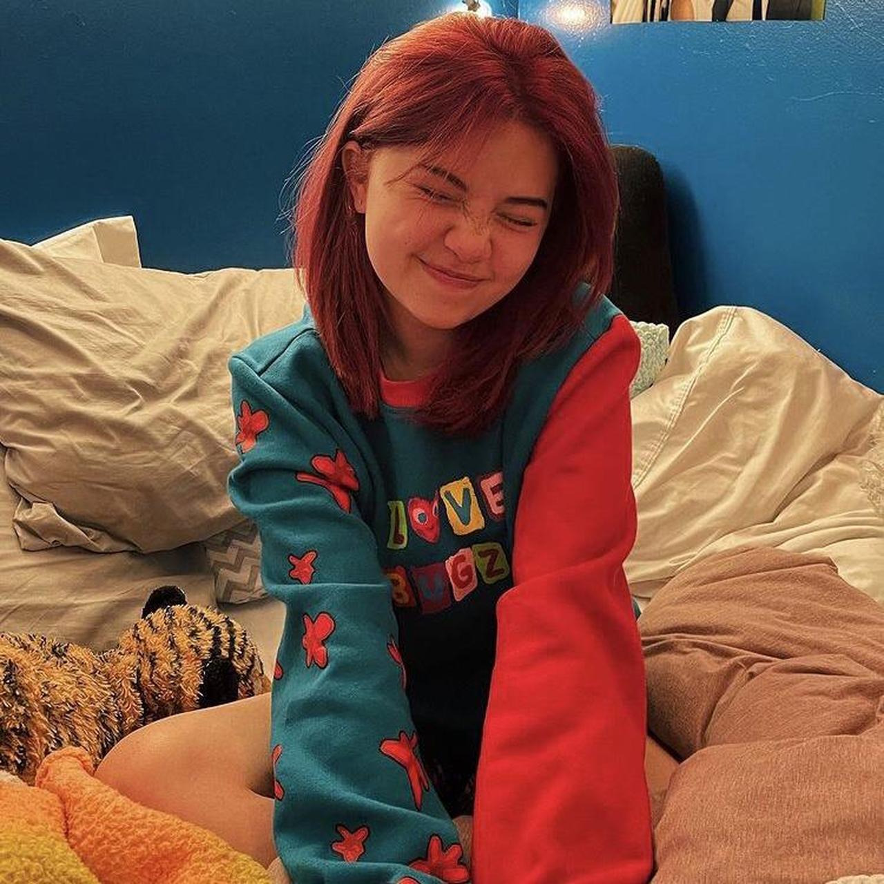 *major iso!!* -caitibugzz sweater (1st image, size... - Depop