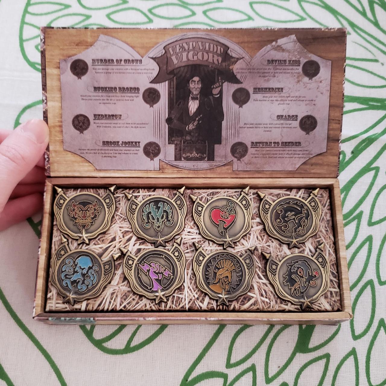 set of (8) rare Bioshock Infinite enamel pins!... - Depop