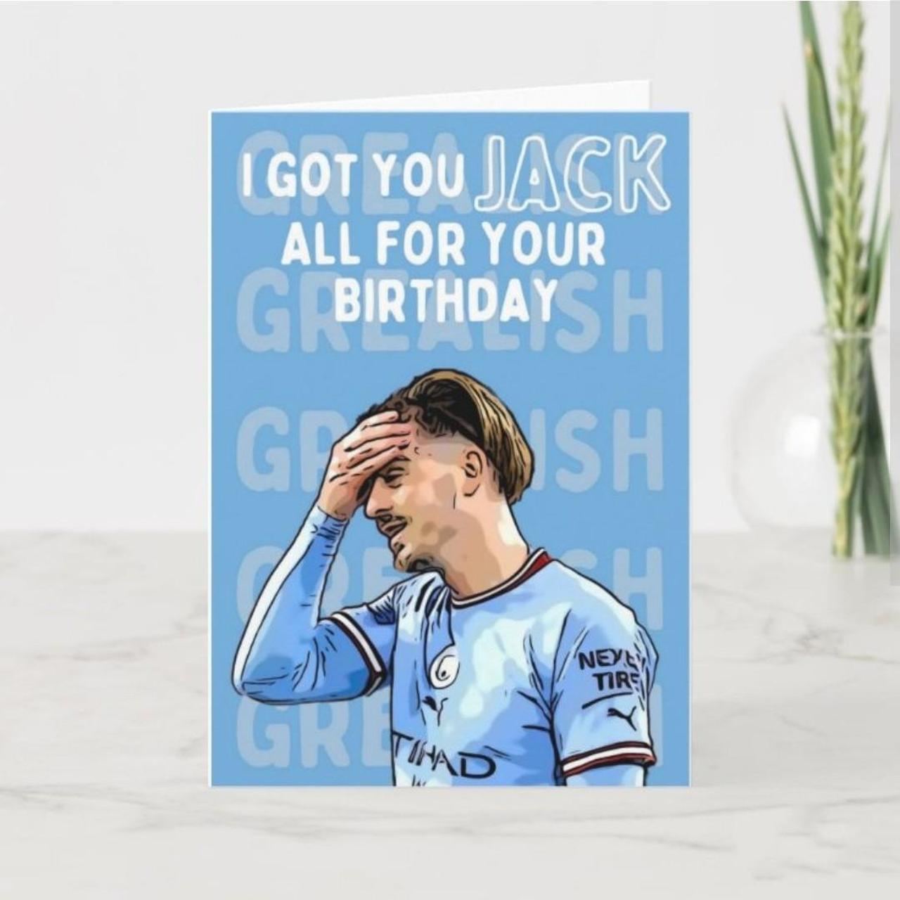 Manchester City Birthday Card *Blank Inside* Jack... - Depop