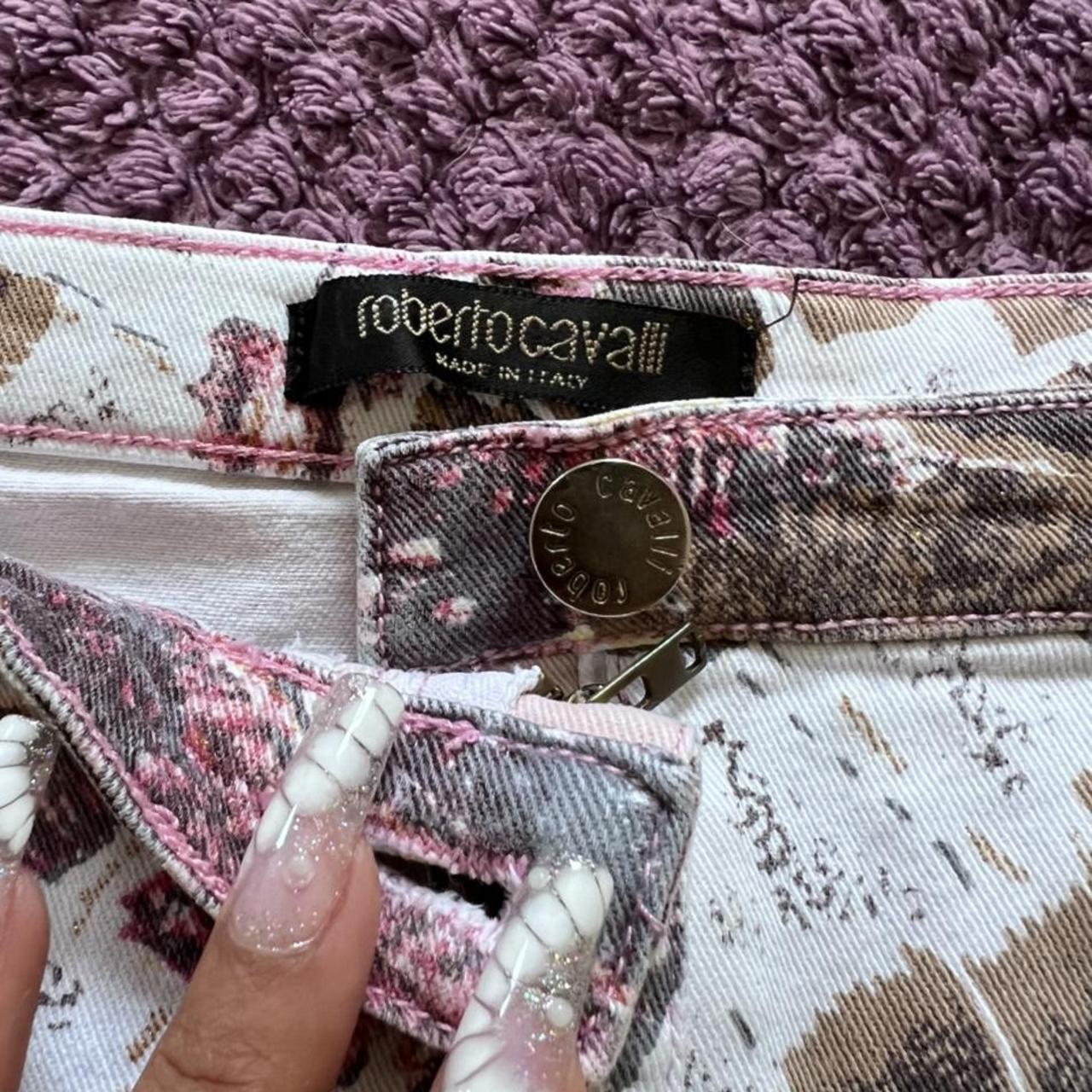 Roberto Cavalli Women's Multi Skirt | Depop