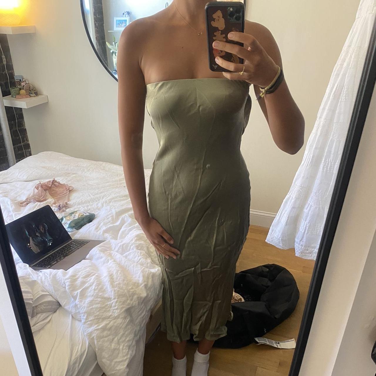Bec & Bridge Women's Green Dress | Depop