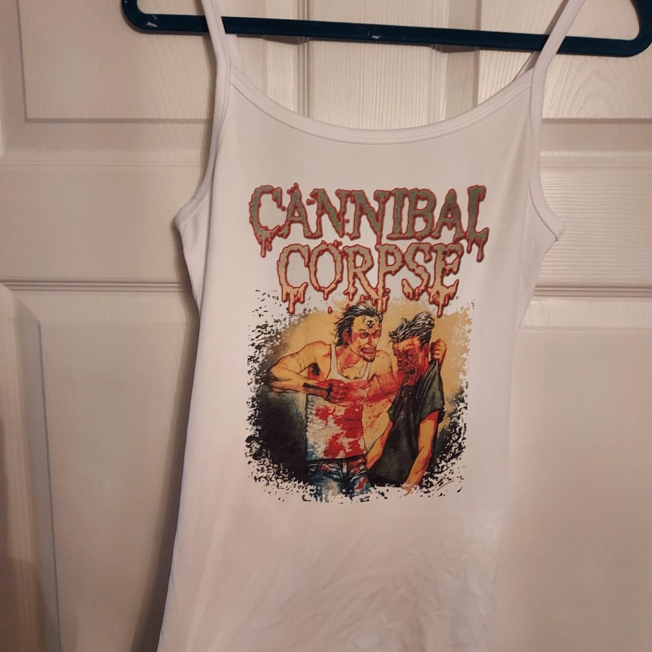 Cannibal corpse tank top ribbed junior womens sizes... - Depop