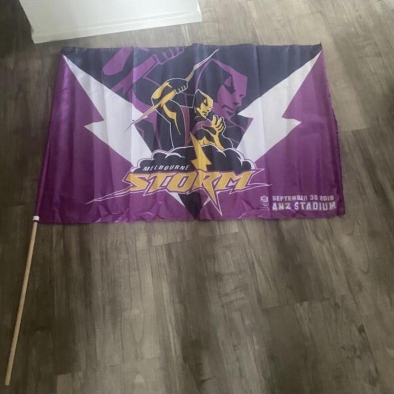 NRL Melbourne Storm Supporter Flags I have 2. They... - Depop