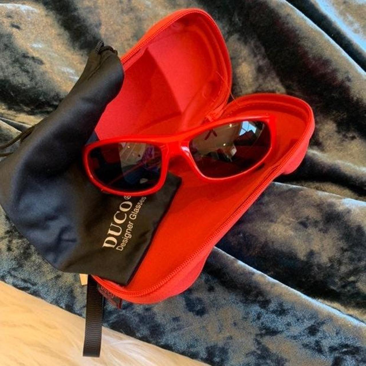 Red kids DUCO sunglasses 🎈 gives Oliver Tree... - Depop