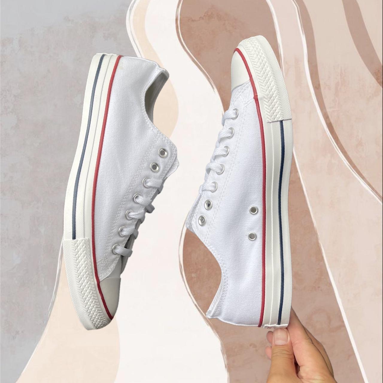 Converse Women's White Footwear | Depop