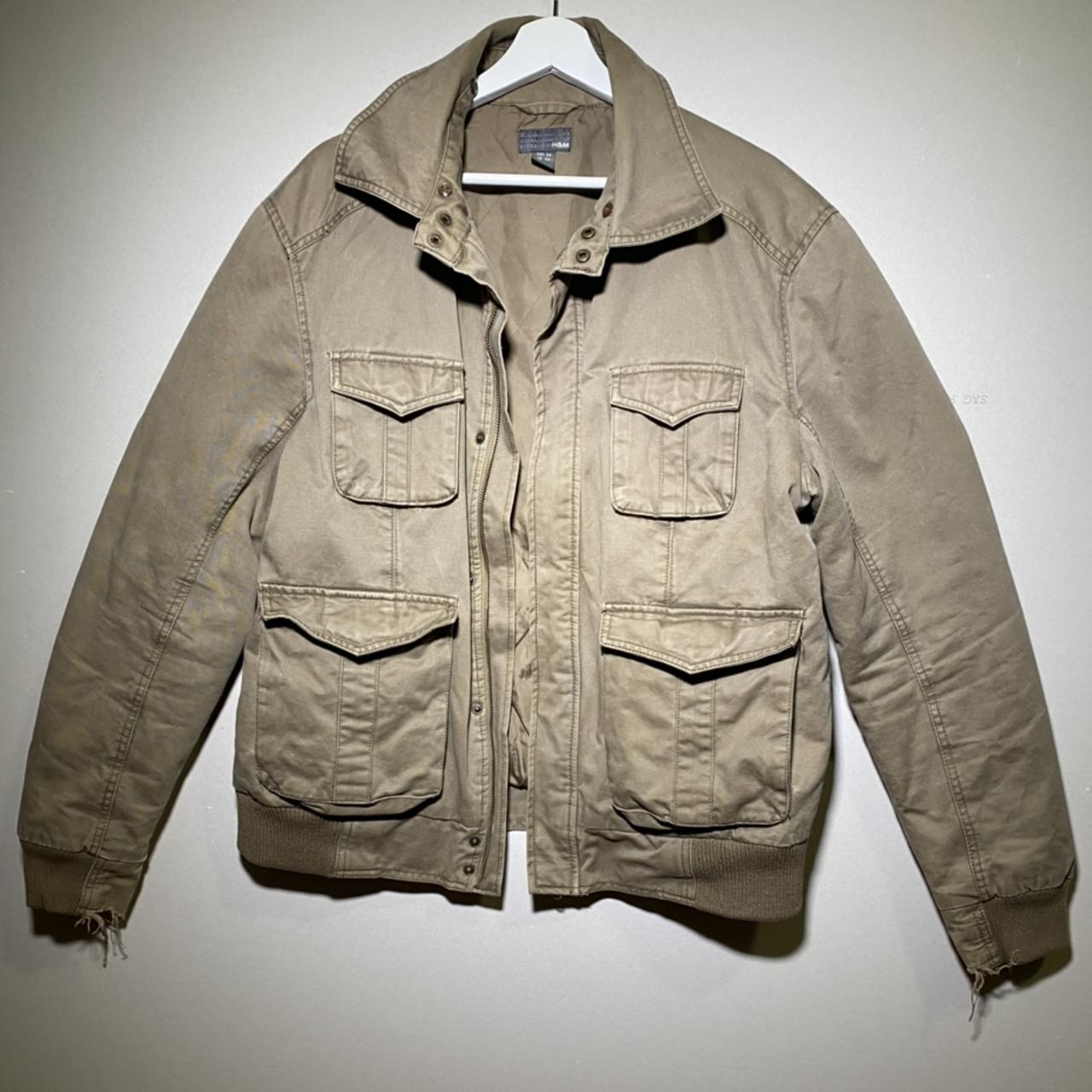 Vintage H&M military inspired Jacket. With Light... - Depop