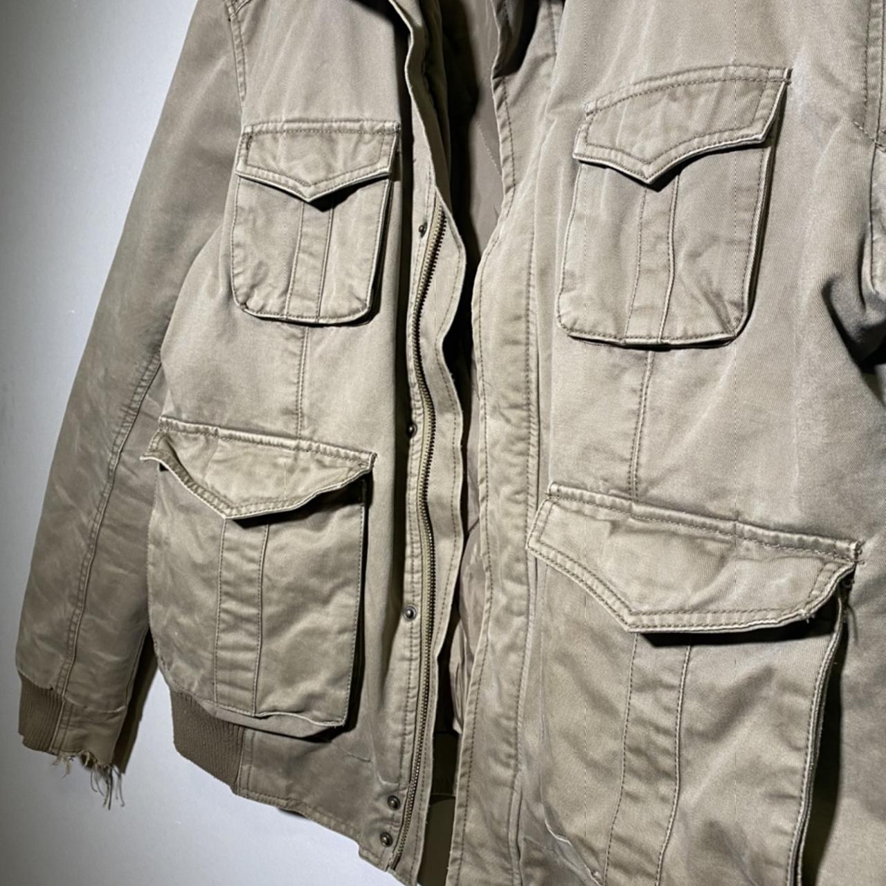 Vintage H&M military inspired Jacket. With Light... - Depop