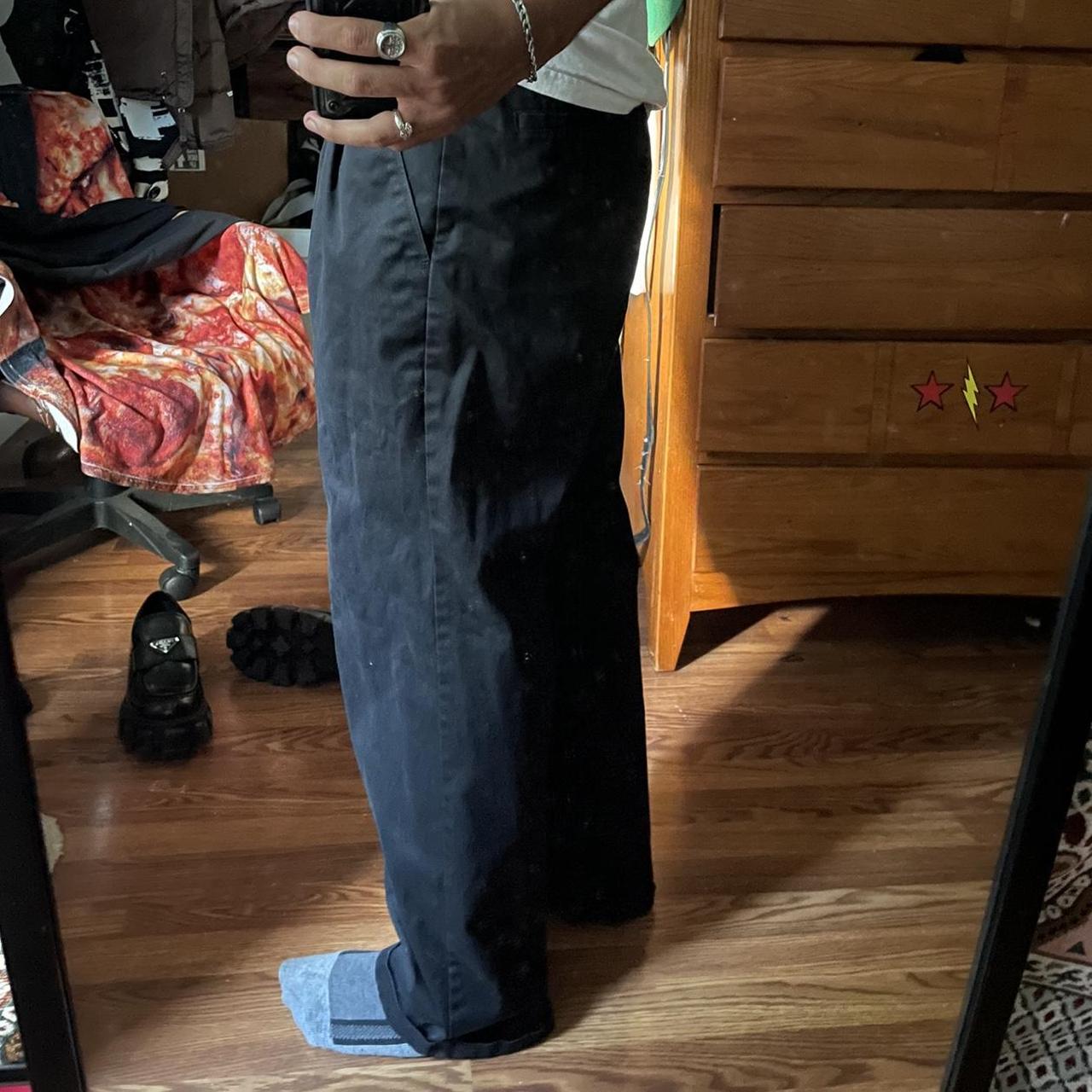 George Relaxed Black Pants Sick fit on legs - Dope... - Depop