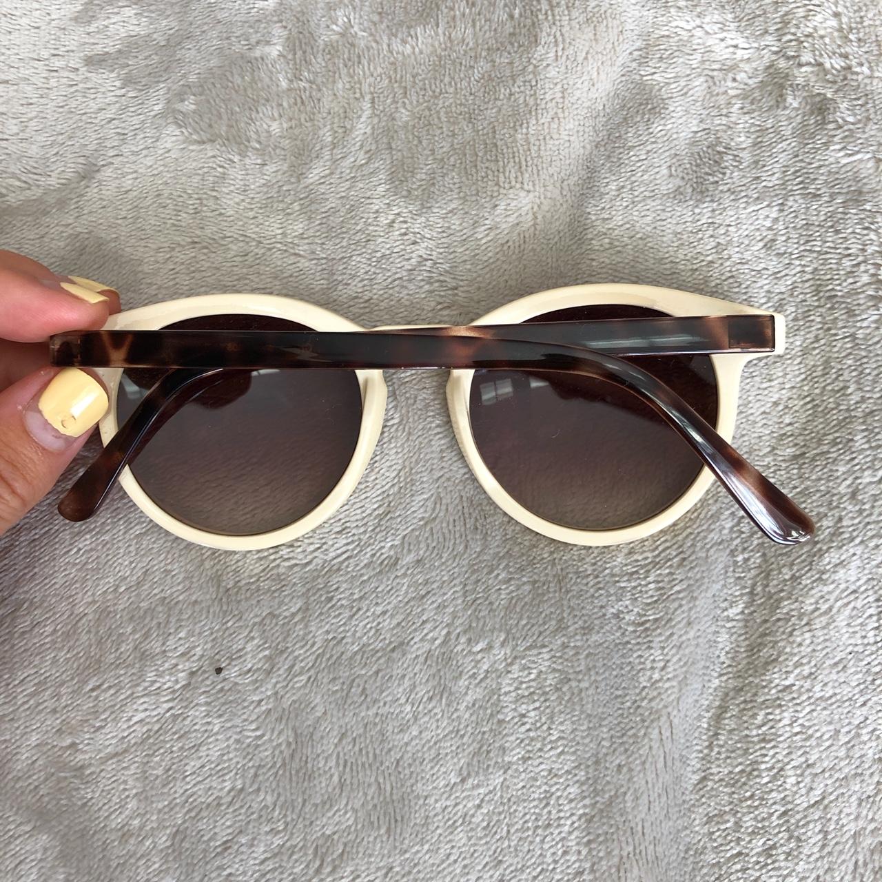 ASOS Cream & Tortoise Shell Round sunglasses. Great... | Depop