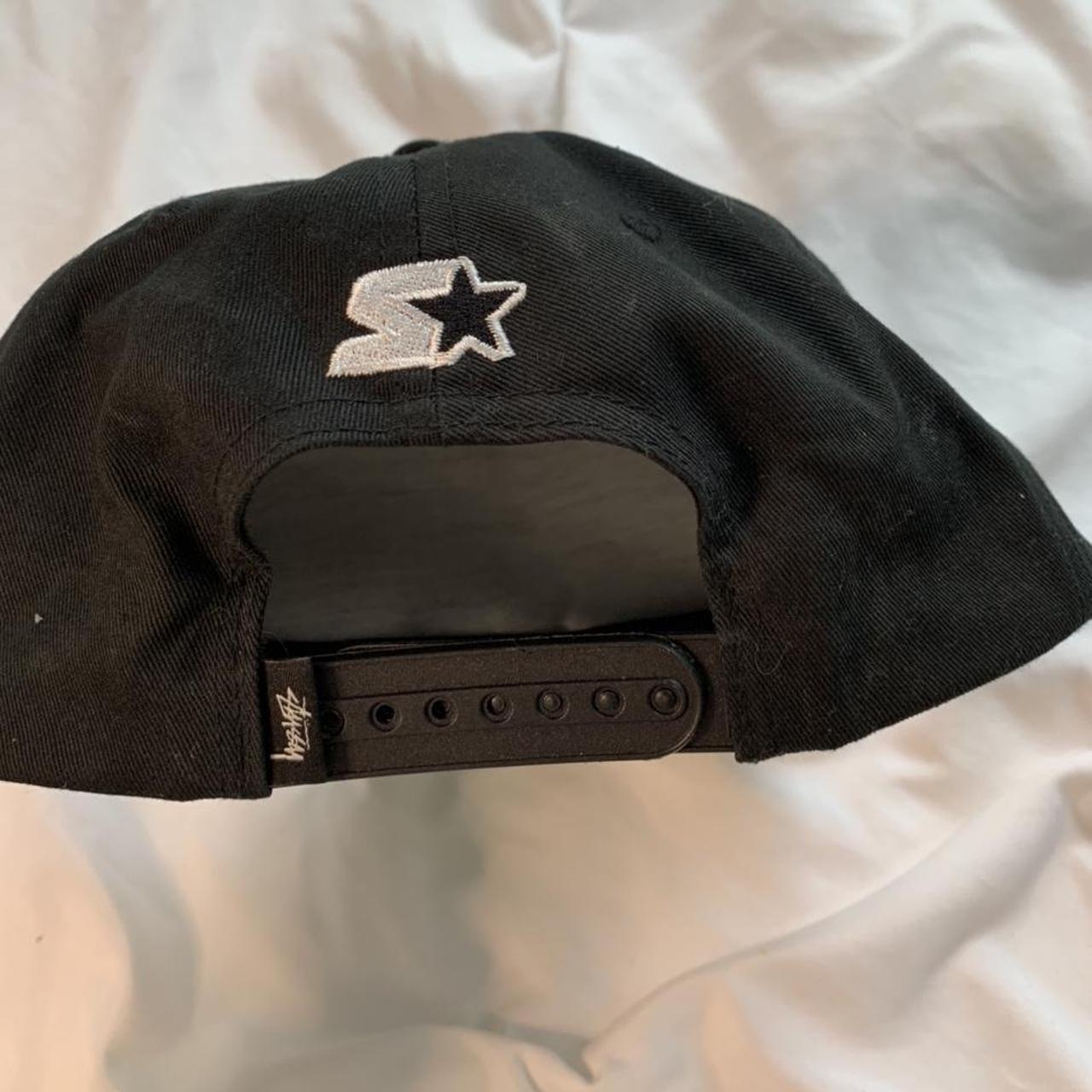 starter x stussy snap back hat one size adjustable... - Depop