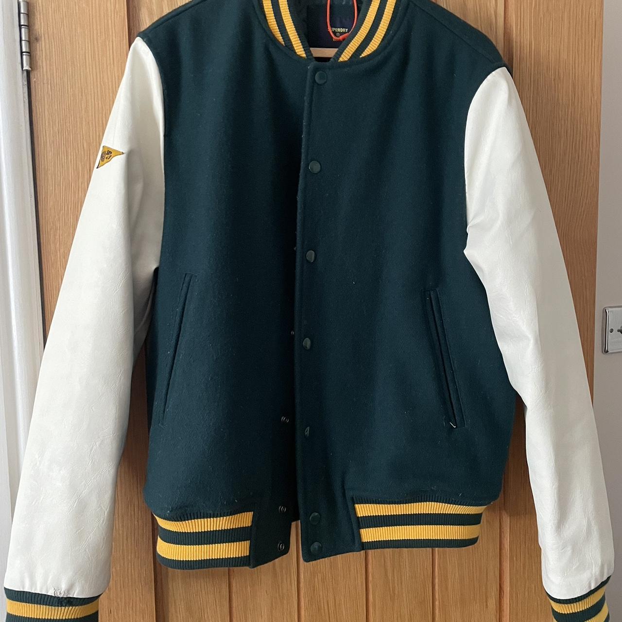 Superdry Varsity Jacket 🟢🟢 Size: Small but can... - Depop