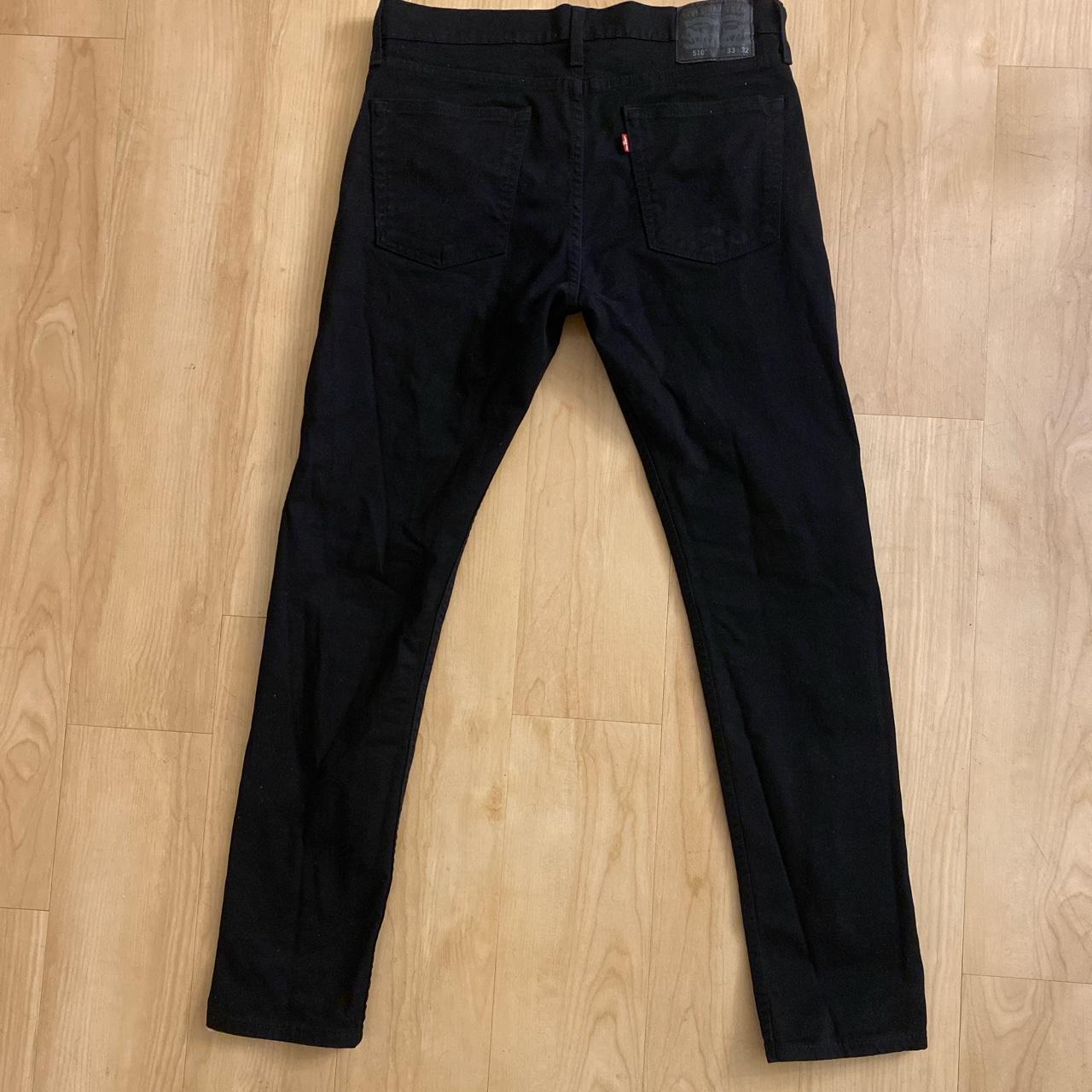 Levi’s 510 Black Skinny Fit Jeans Never Worn Size 33... - Depop