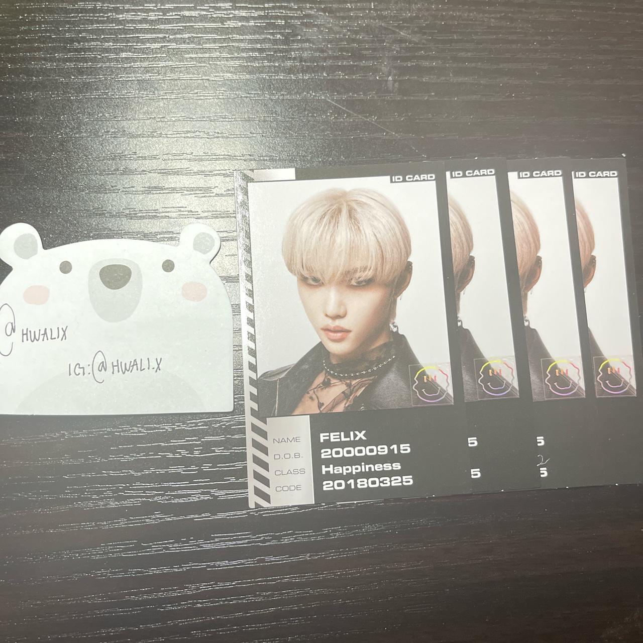 Lee Felix Oddinary ID card Sent with Stamped... - Depop