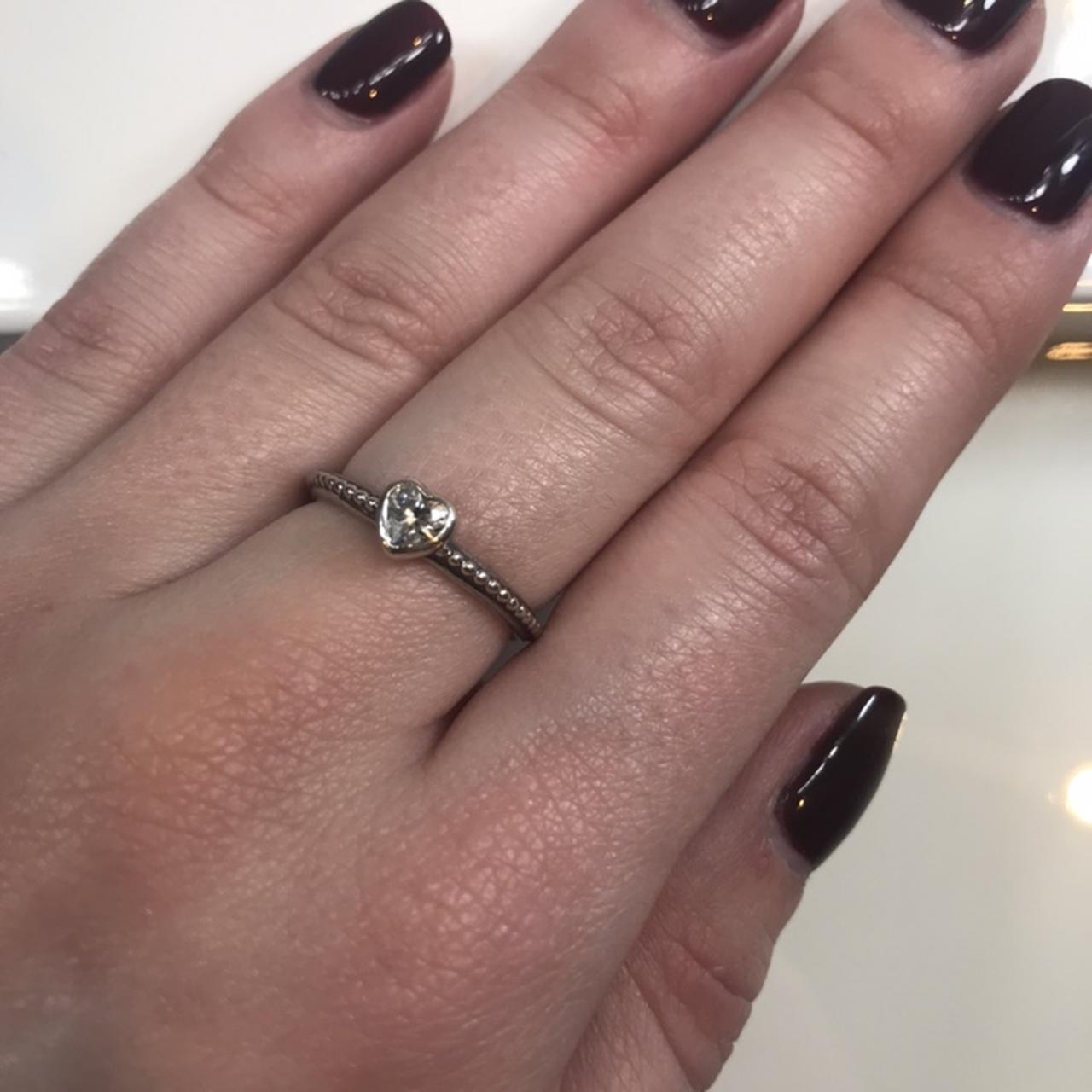 Genuine Pandora heart ring / size 50. Great... - Depop