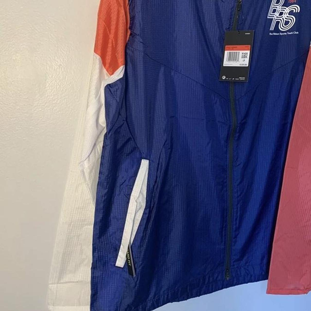 Nike Blue Ribbon Sports Blue Running Track Jacket... | Depop