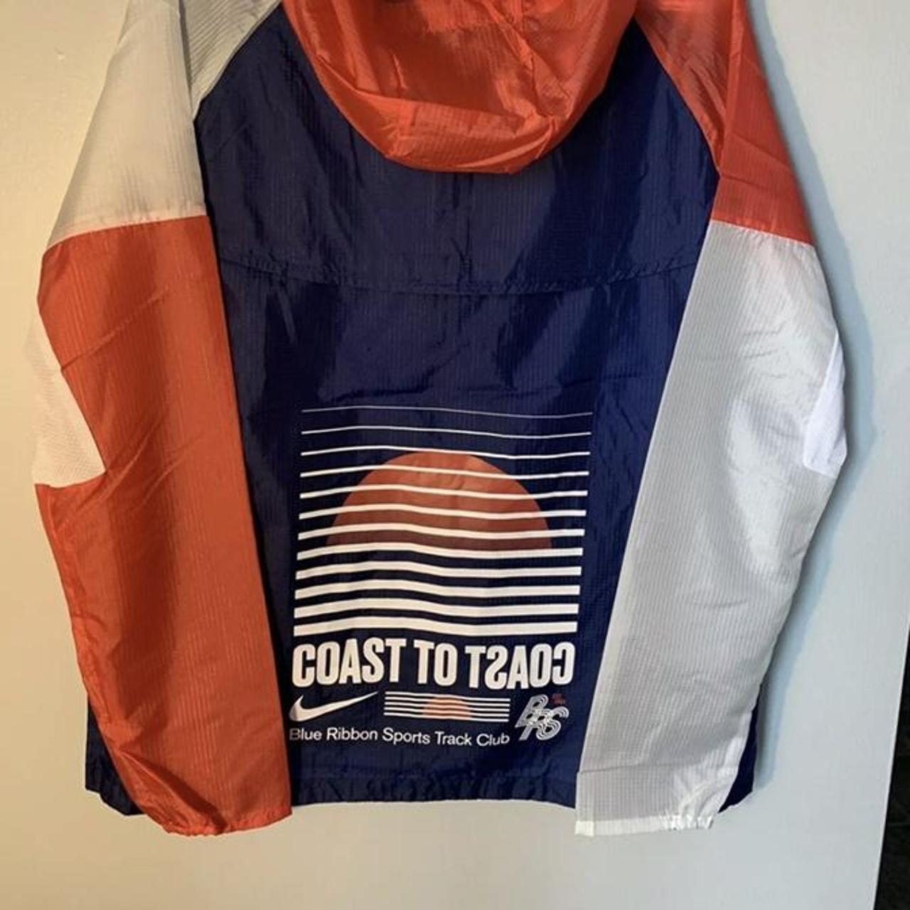 Nike Blue Ribbon Sports Blue Running Track Jacket... | Depop