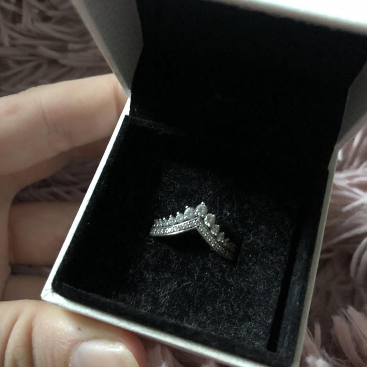 Genuine Pandora princess ring size 52 Selling as... - Depop
