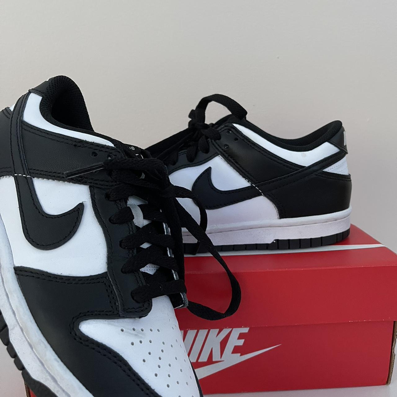 Authentic Nike Panda Dunk GS 4Y 🐼 worn a few times,... - Depop