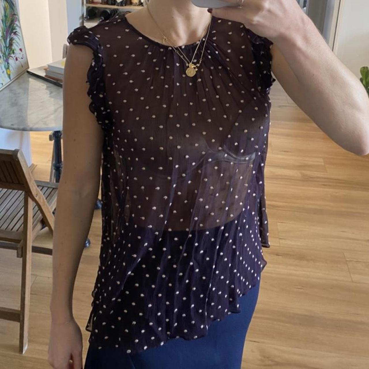 Zimmerman sheer top silk size 1 - Depop