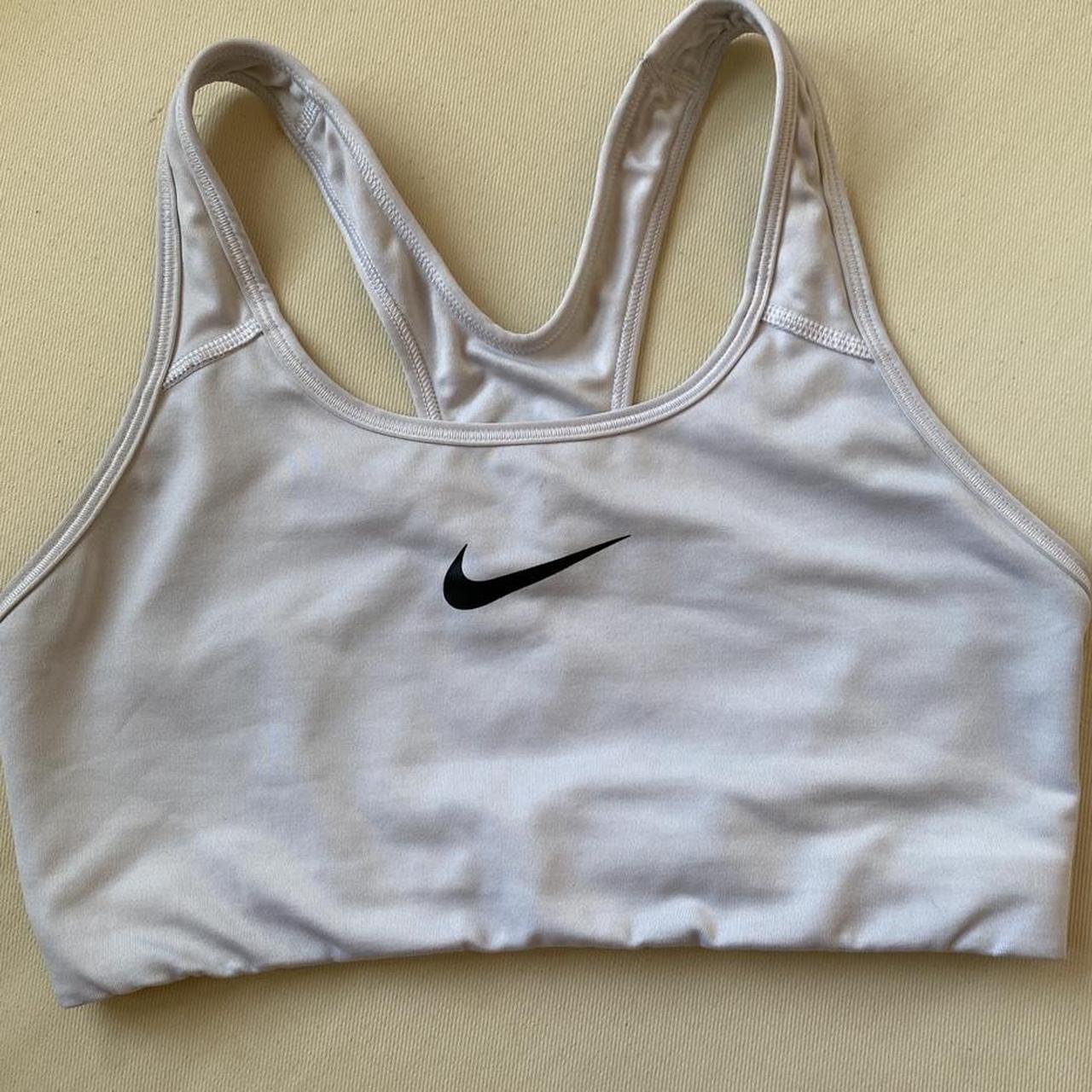 white nike sports bra originally $50 $4.05 shipping - Depop