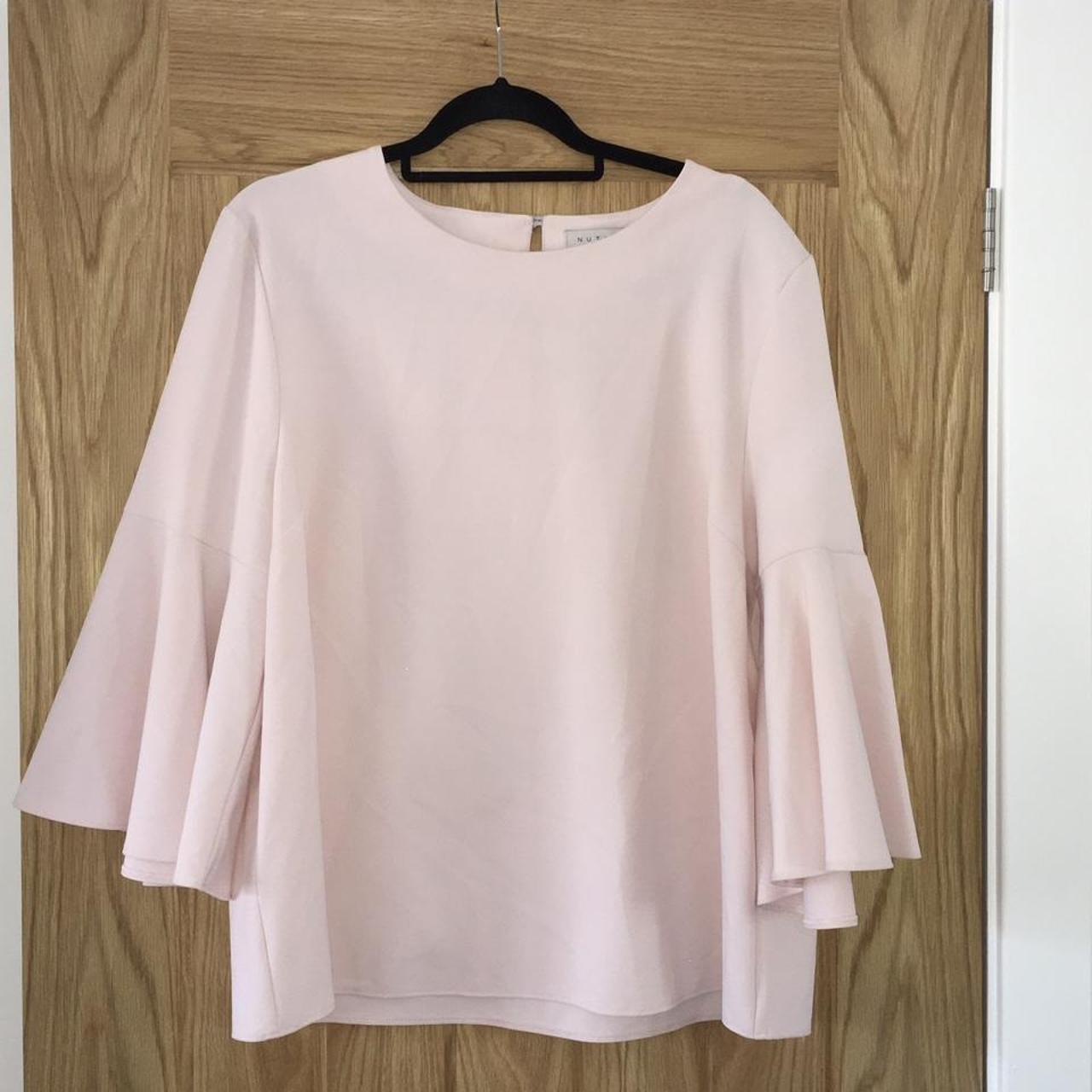 Nutmeg (Morrisons) - Pink Bell Sleeve Top Brand New... - Depop