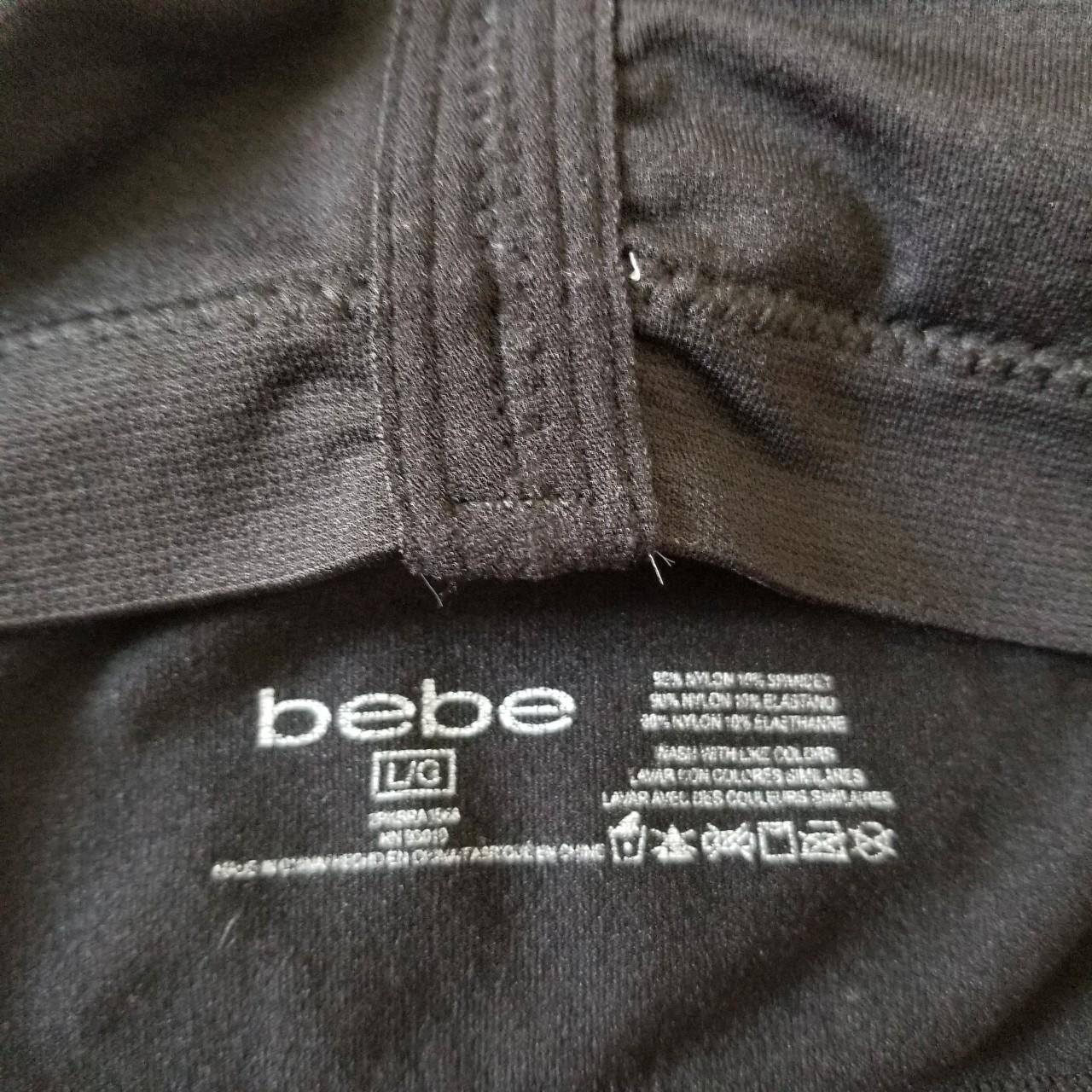 Bebe Bra Black & White Sports Cross Straps Removable... - Depop