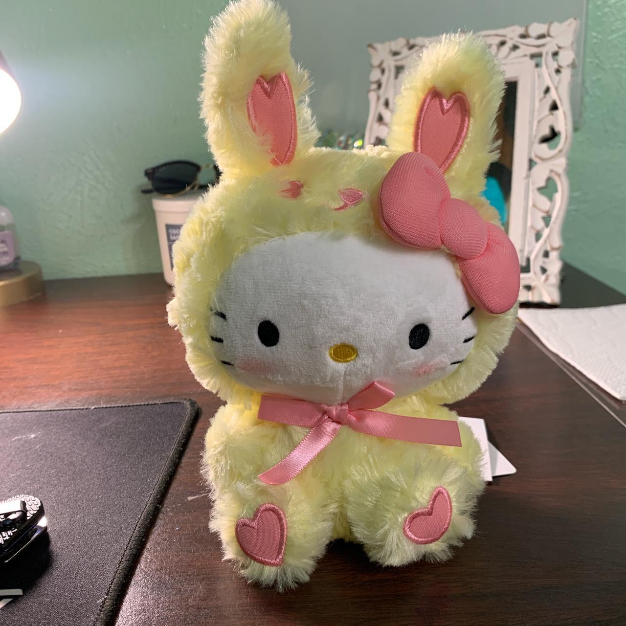 New Sanrio Hello Kitty Yellow Bunny Costume 7.5"... - Depop