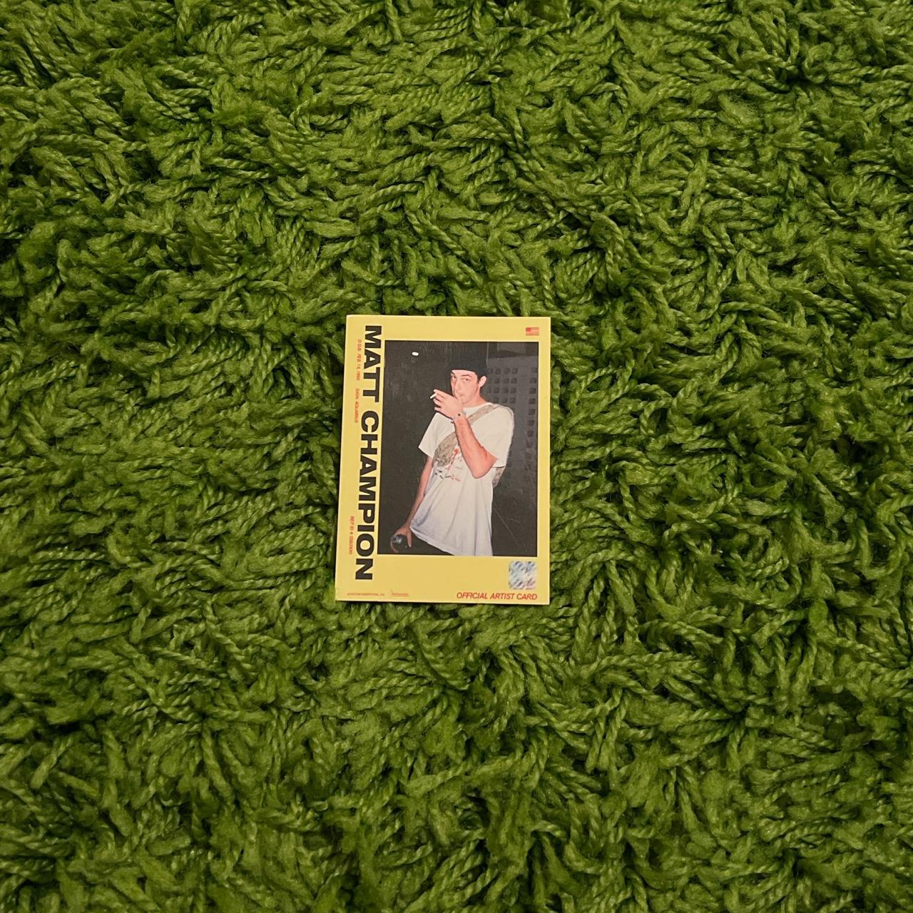 matt champion trading card !! on hold message... - Depop