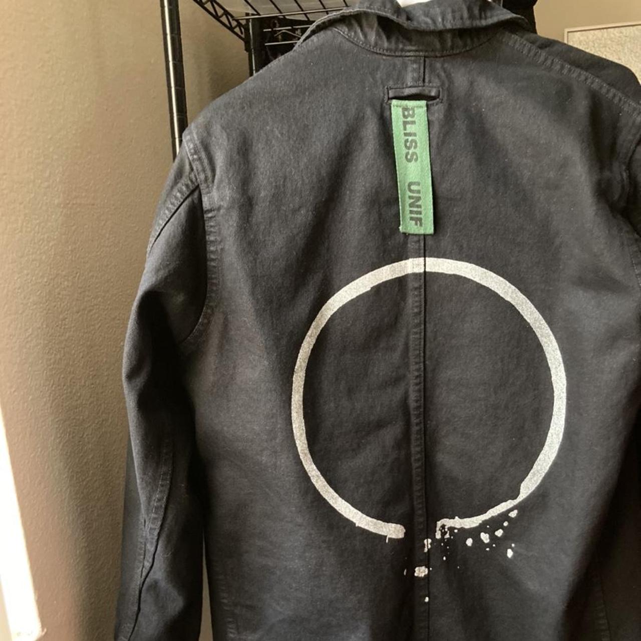 UNIF Men's Black and Red Jacket | Depop