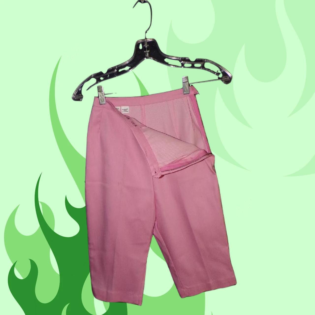 INSANE VINTAGE 50s 60s BABY PINK HIGH WAIST CAPRIS... | Depop