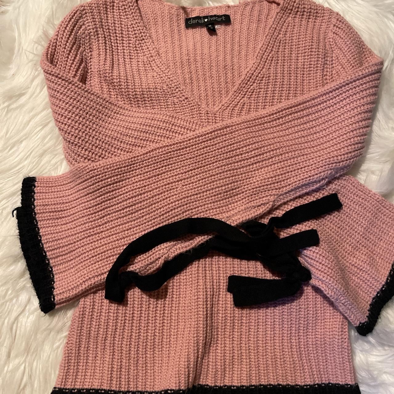 Derek Heart Size m Sweater with bell sleeves with... - Depop