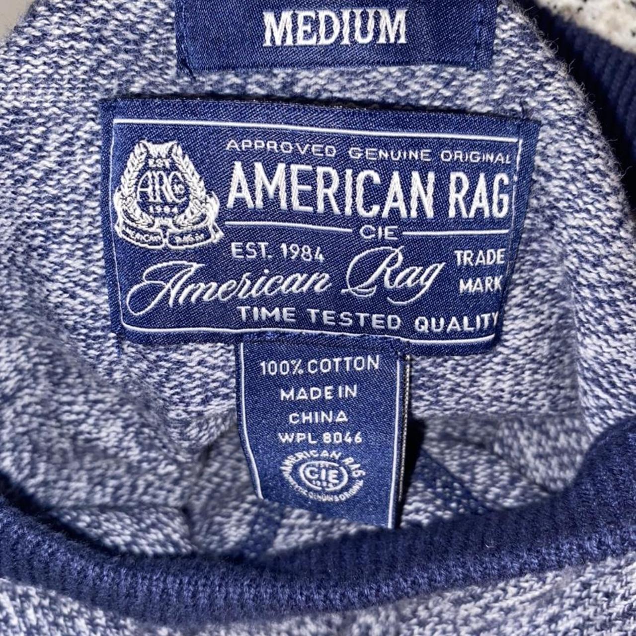Blue and White American Rag sweater -fits like... - Depop