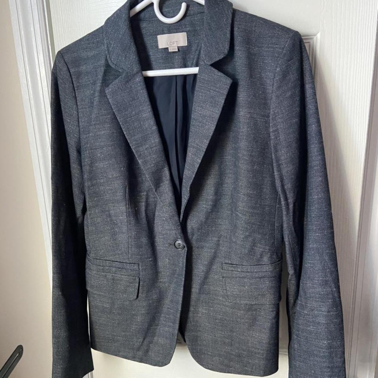 Blue blazer. Very soft like material. Great for... - Depop